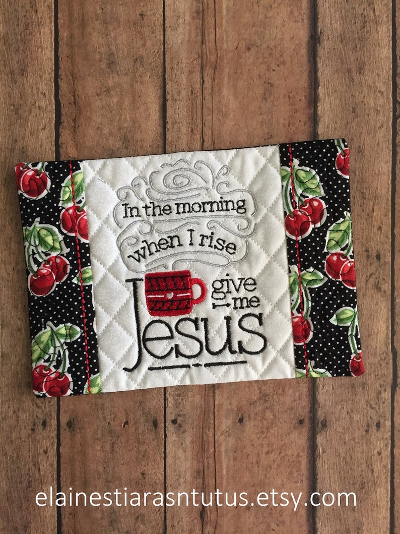 Give Me Jesus Mug Rug Inspirational Gift for Coffee Lovers | Etsy