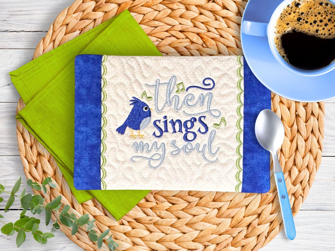 Music Mug Rug, Then Sings My Soul Christian, Musician Gift, Christian ...