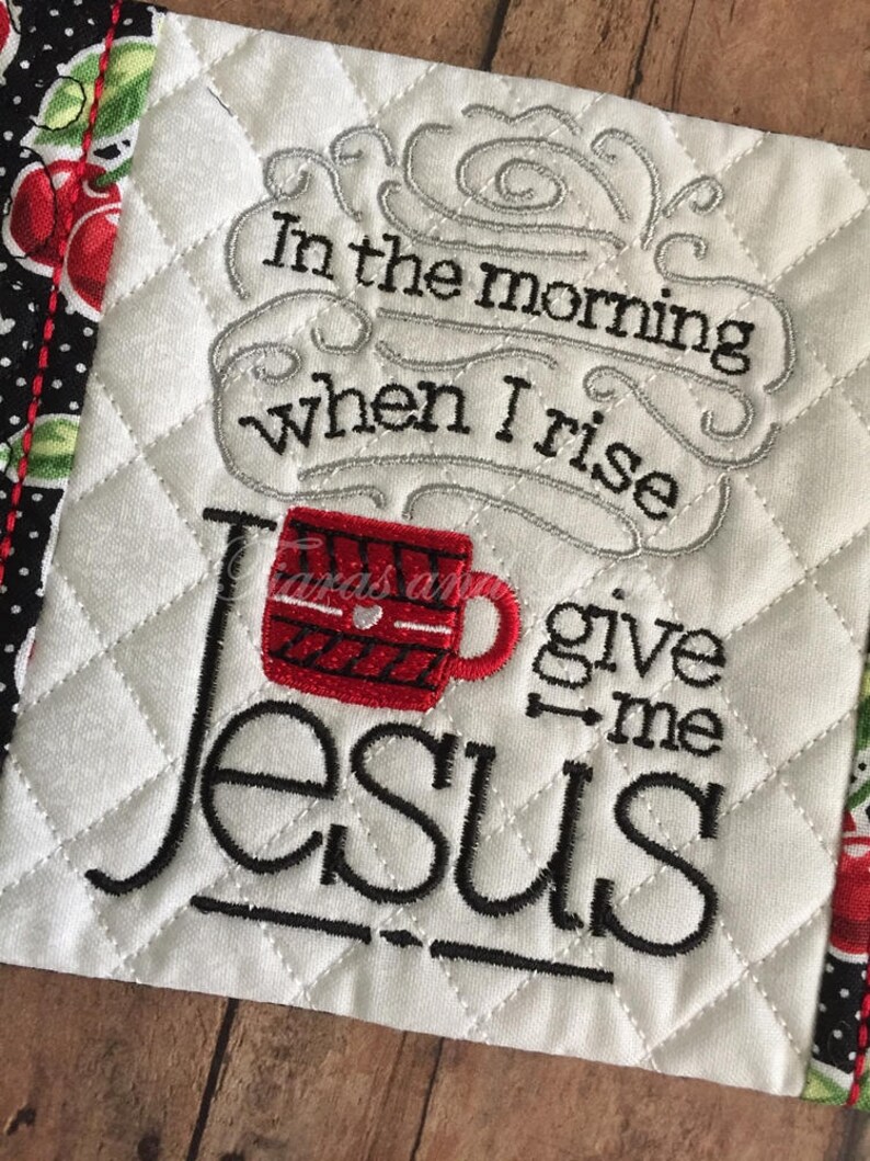 Give Me Jesus Mug Rug Inspirational Gift for Coffee Lovers | Etsy