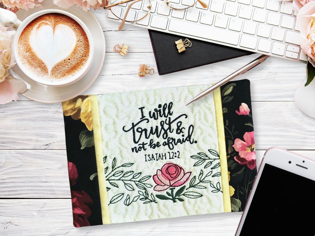 Bible Verse Mug Rug, Faith-based Gift, I Will Trust and Not Be Afraid ...