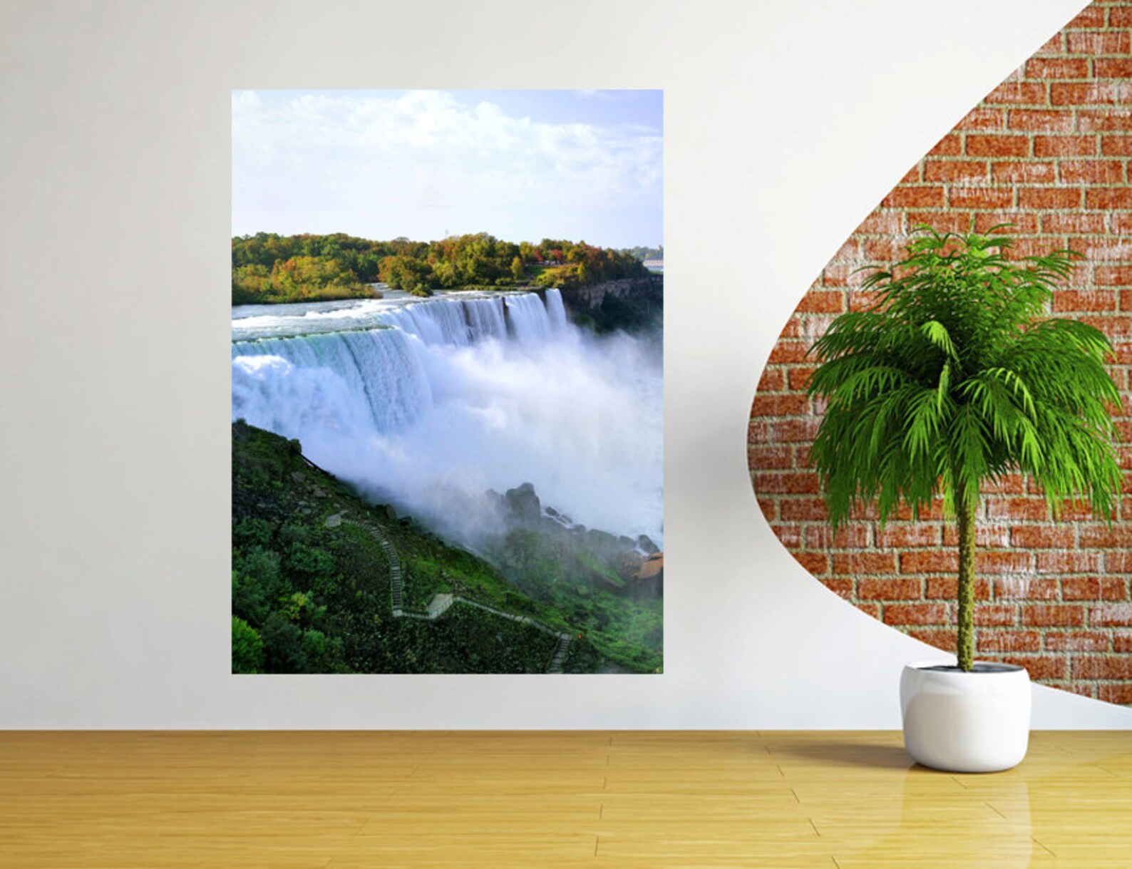 Niagara Falls Wall Decal Niagara Falls Wall Sticker Vertical - Etsy