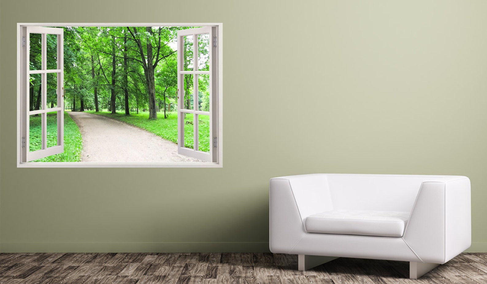 Forest Wall Decal Trees Wall Sticker Tree 3D Window Wall - Etsy