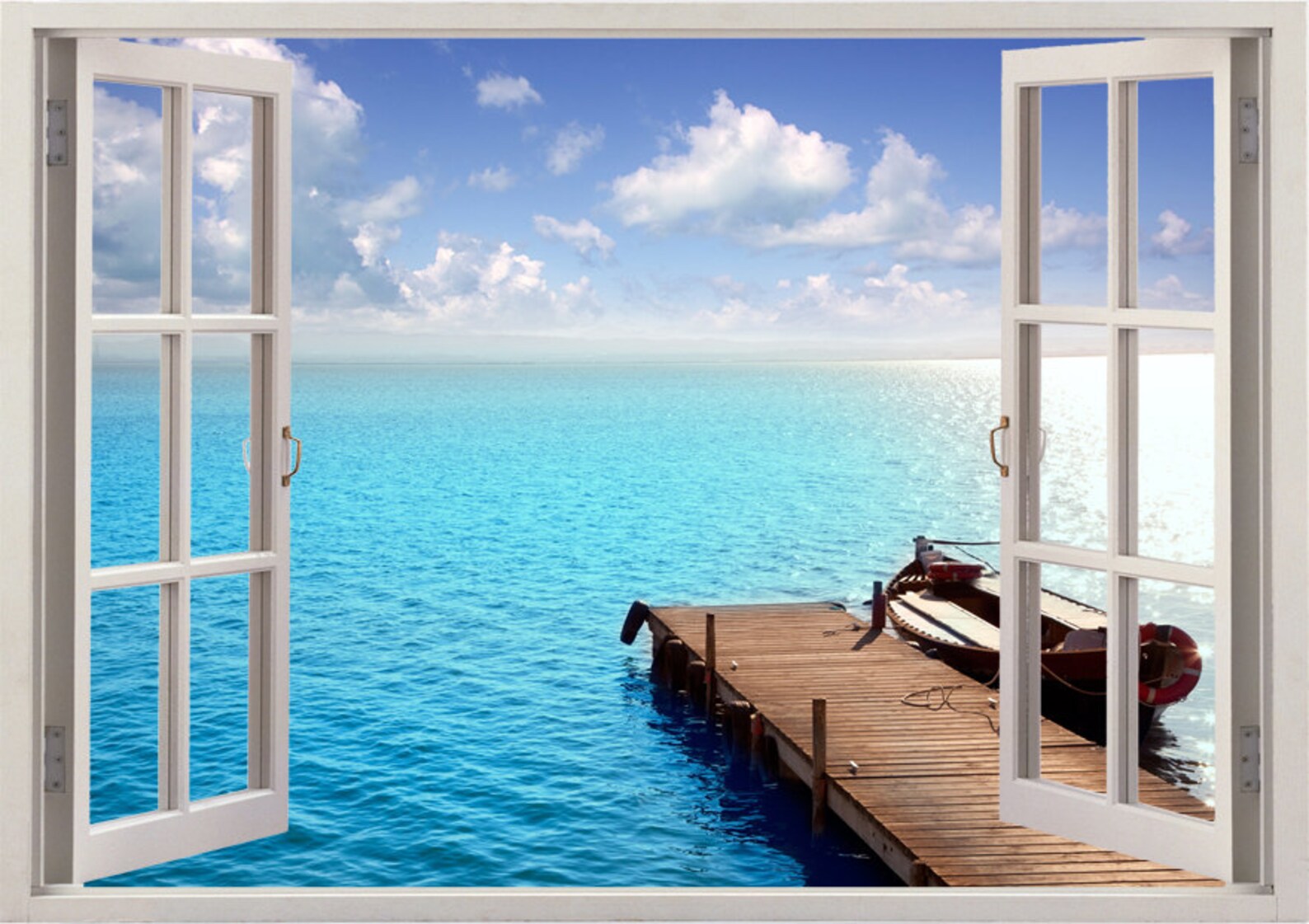 Lake Wall Decal 3D Window Lake Wall Sticker for Home Decor - Etsy