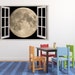 Moon Wall Sticker 3D Window Moon Wall Decal for Home Decor - Etsy
