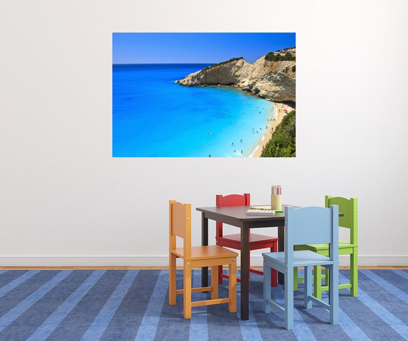 Beach Wall Sticker Greece Beach Wall Decal Vinyl for Home - Etsy