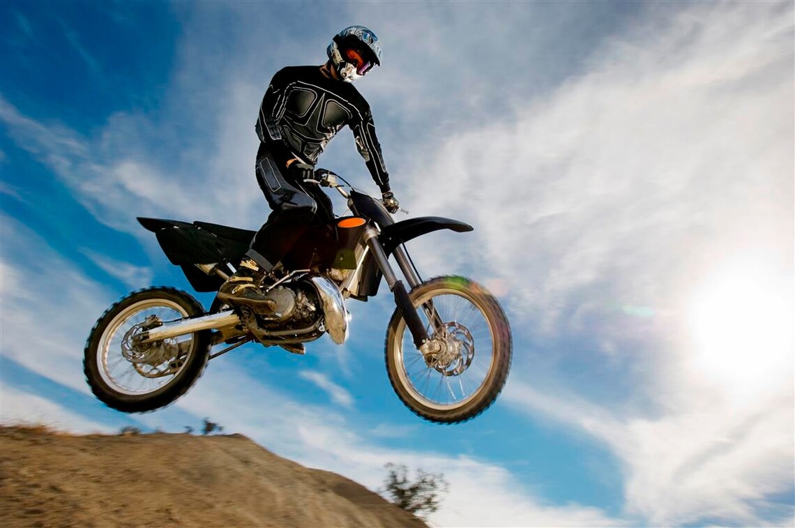 Motocross Racer Wall Decal 3D Window Motorcycle Wall Sticker | Etsy