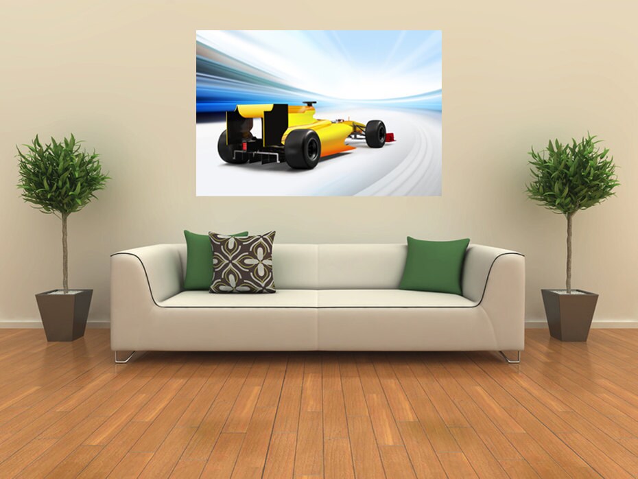 Formula One Car Wall Decal Race Car Wall Sticker for Kids Room - Etsy