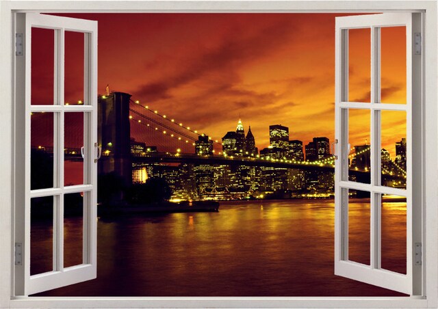 3DWindowWallStickers - Etsy