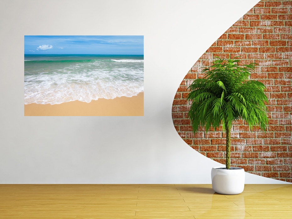 Tropical Beach Wall Decal Print Coast Wall Decals for Nursery | Etsy