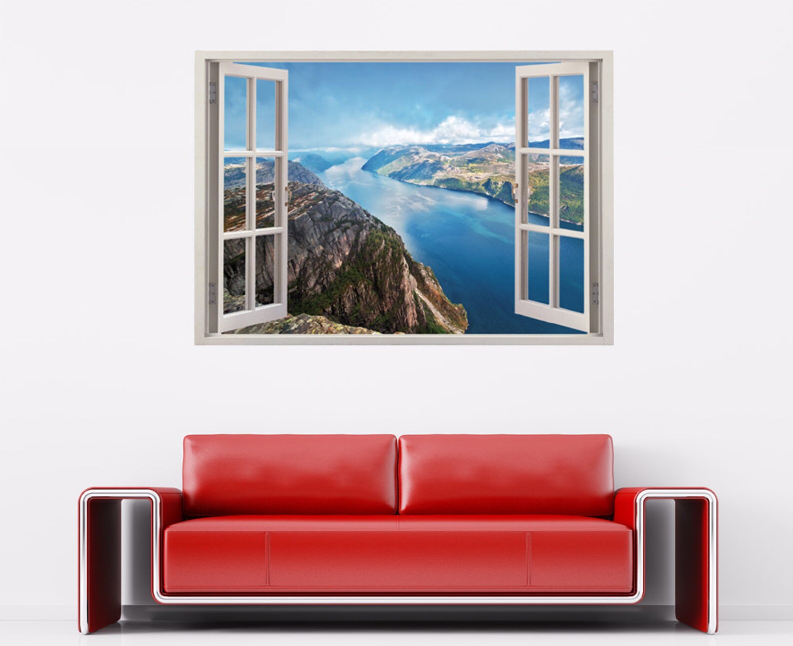 Nature Wall Sticker 3D Window Cliff Wall Decal Vinyl Home - Etsy