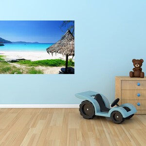 Beautiful Beach Removable Wall Decal Poster Beach Vinyl Wall - Etsy