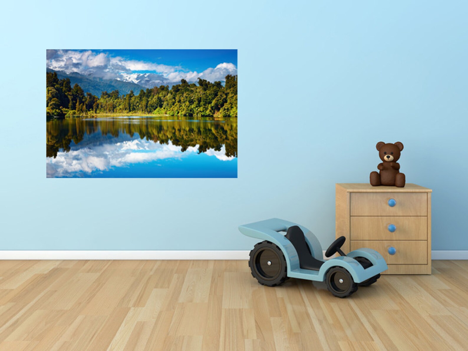 Lake Wall Sticker Forest Trees Lake Wall Decal for Home - Etsy