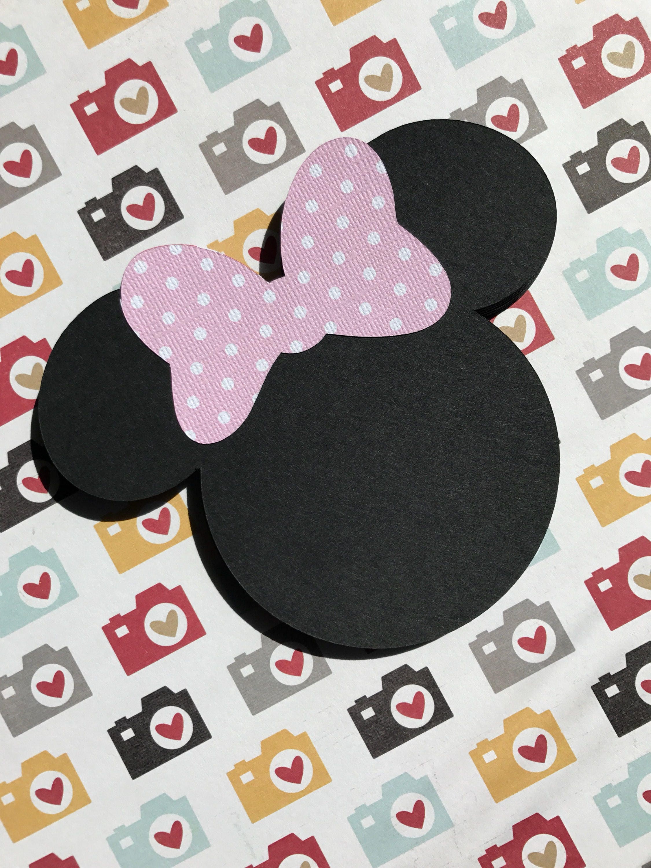 Minnie Mouse Head Background Pink