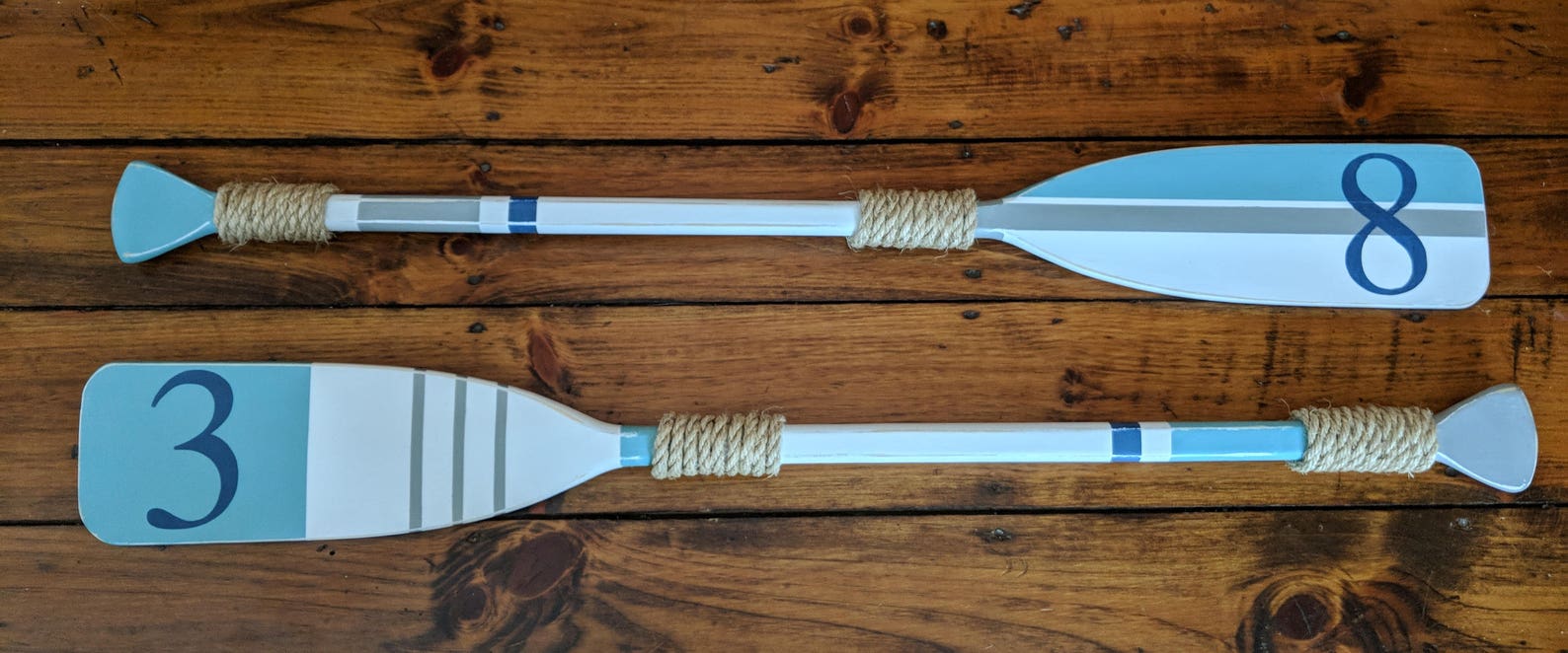 Oars Painted Wood Nautical Decor Custom Painted Choice of - Etsy