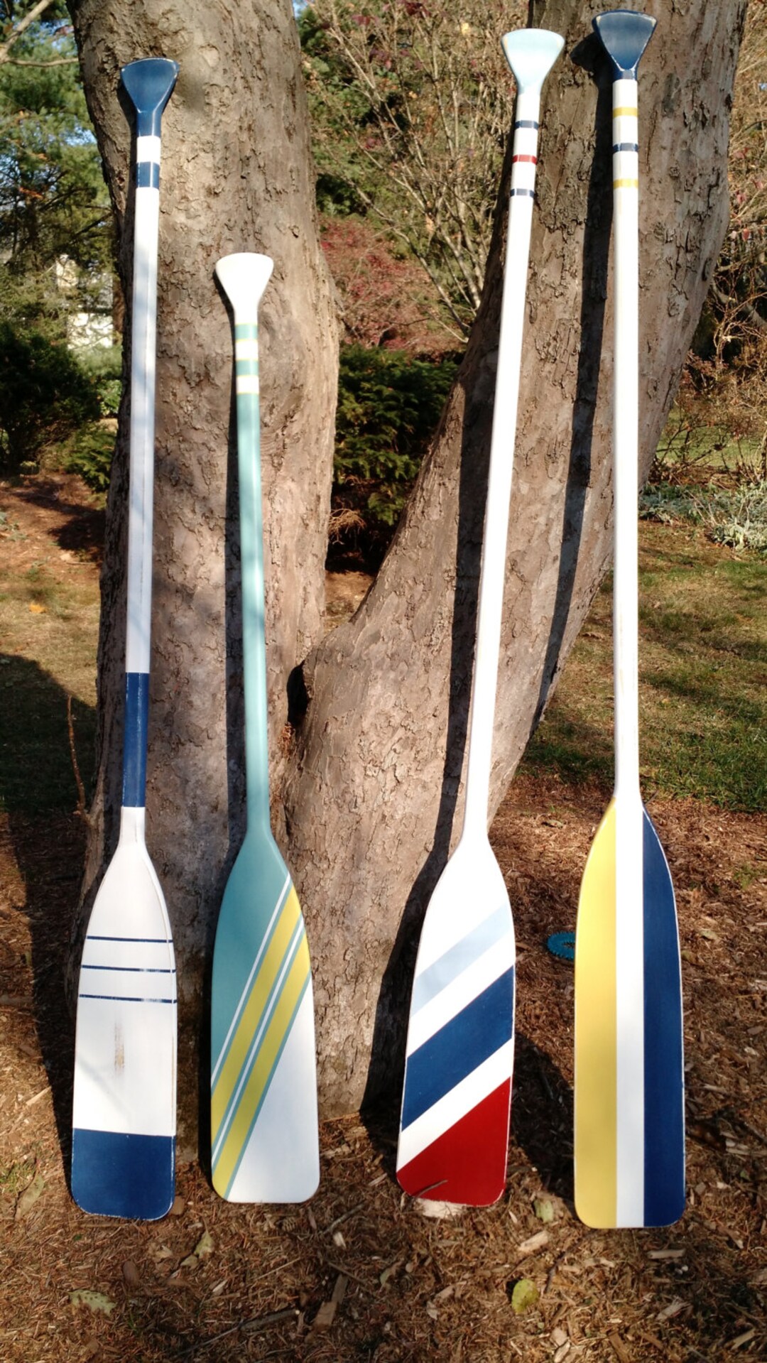 Oars Painted Wood Nautical Decor Custom Painted Choice of - Etsy