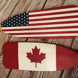 Oars Painted Flags Nautical Decor Country Flags | Etsy