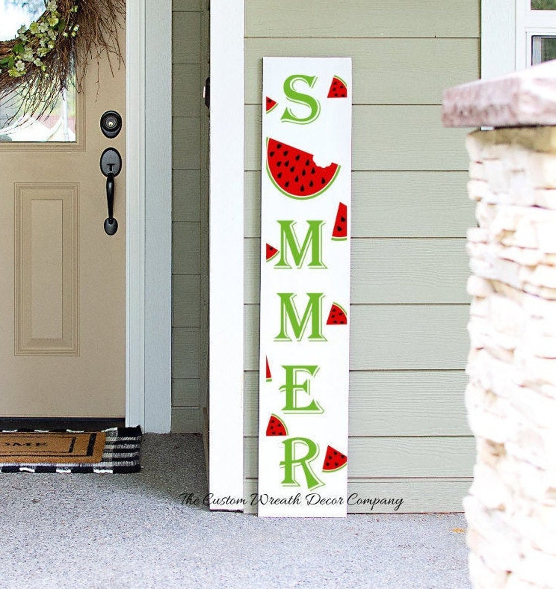 Watermelon Porch Sign Summer Porch Sign Summer Porch Decor Etsy