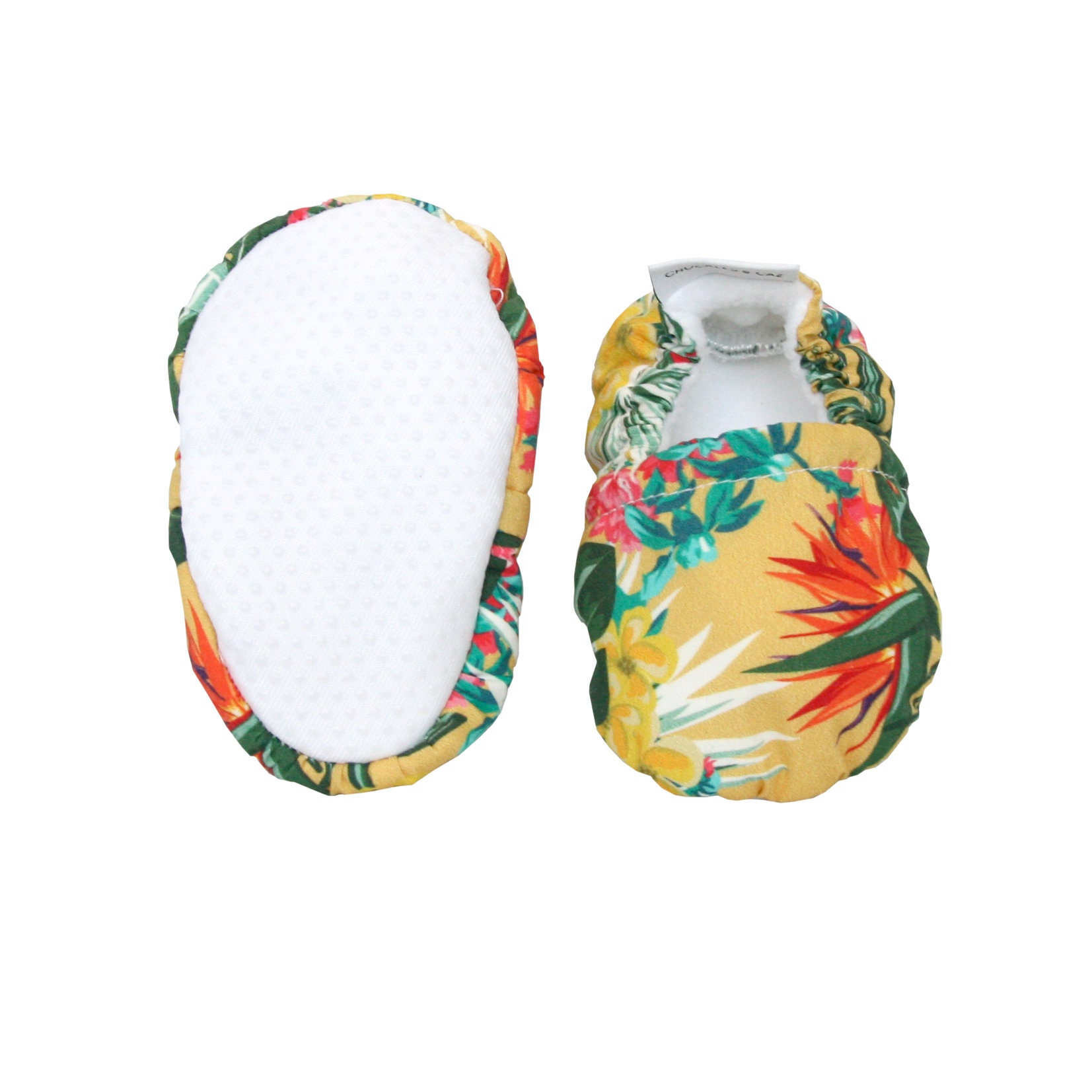 Yellow Hawaiian Baby Booties - Handmade Australian Baby Booties for ...