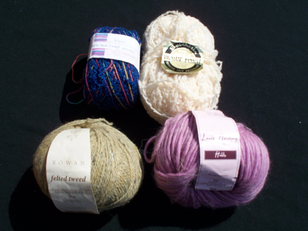 Designer Yarn Skein: Rowan Felted Tweed, Spinnerin Mohair Boucle ...