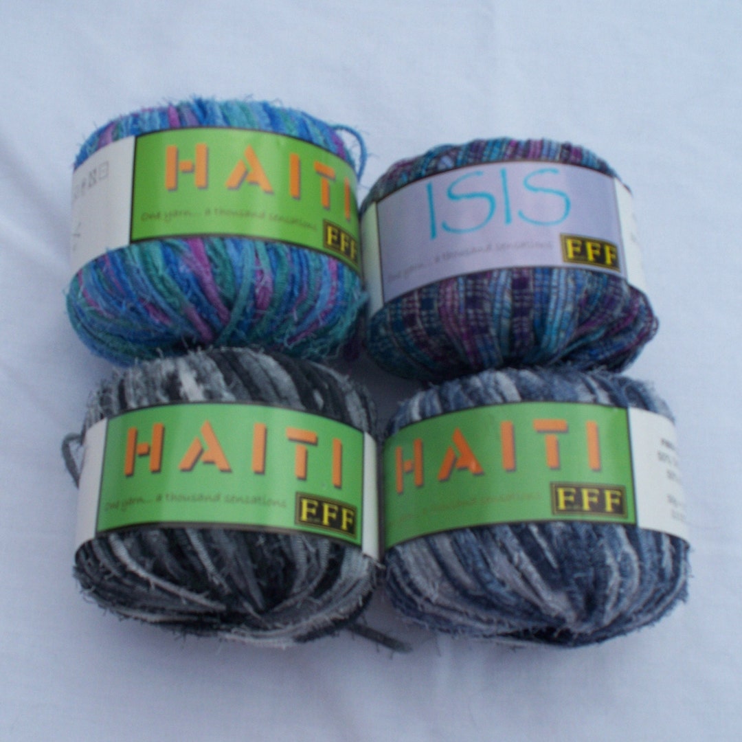 Ribbon Yarn, Haiti FFF and ISIS FFF, Knitting Crochet Weaving - Etsy