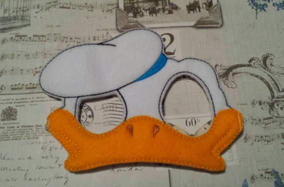 Duck donald inspired mask ITH Project In the Hoop Embroidery | Etsy