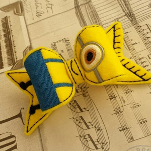 ITH Minion Yellow Helper Inspired Bow Embellishment in the Hoop ...