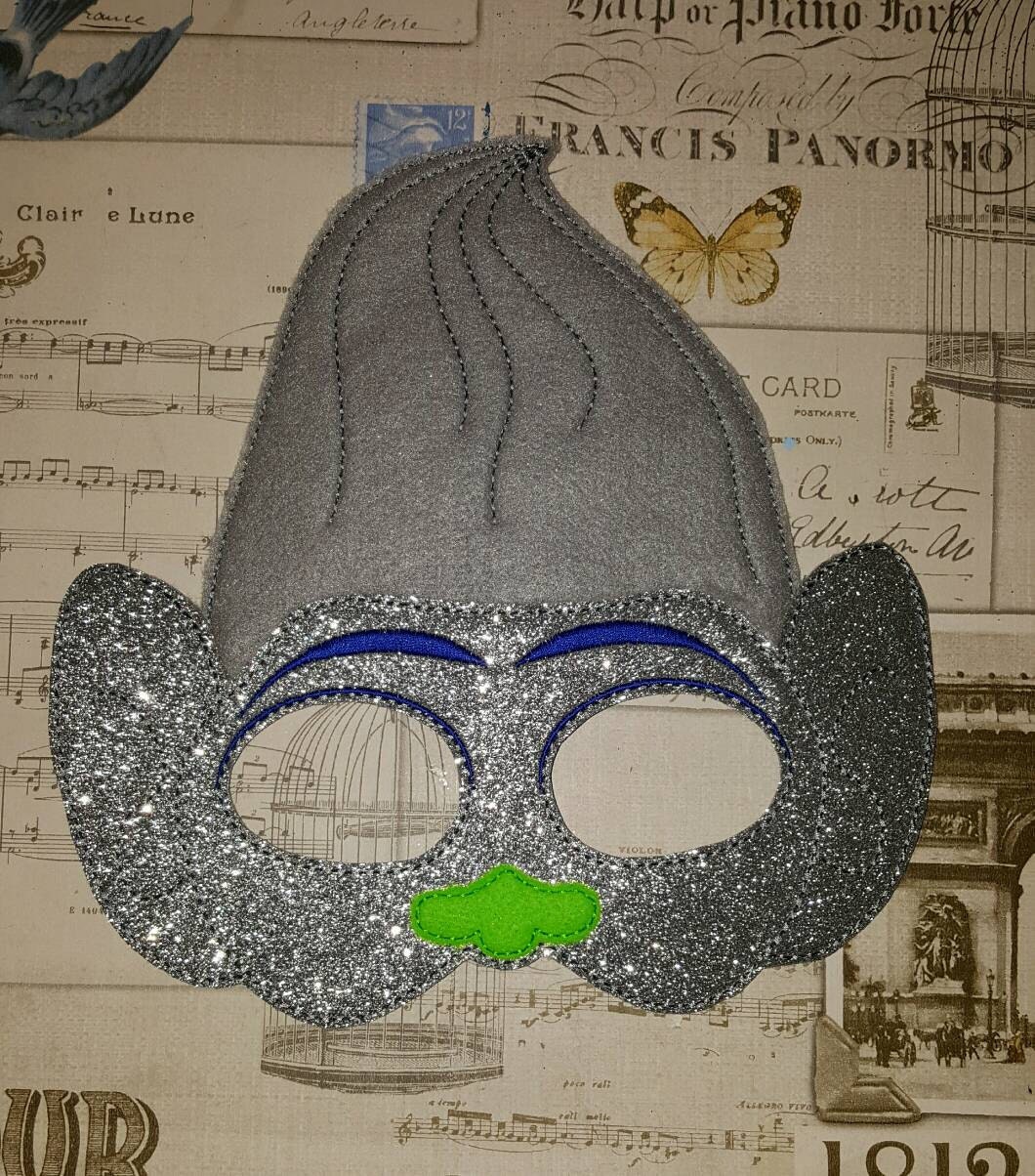 Guy Diamond Trolls Inspired Mask ITH Project in the Hoop - Etsy UK
