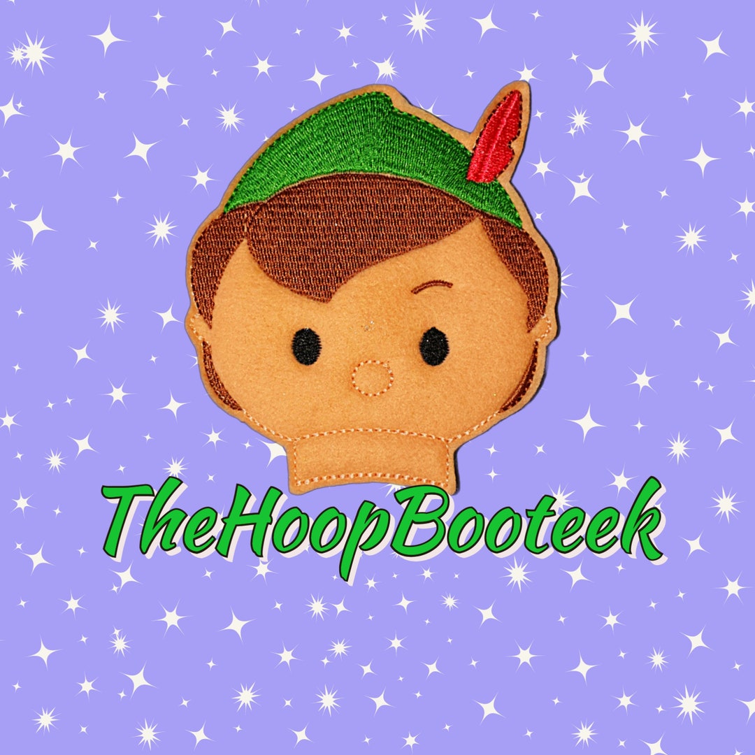 Peter Pan ADD on EAR. Mickey Ears Headband. Digital Embroidery Design ...