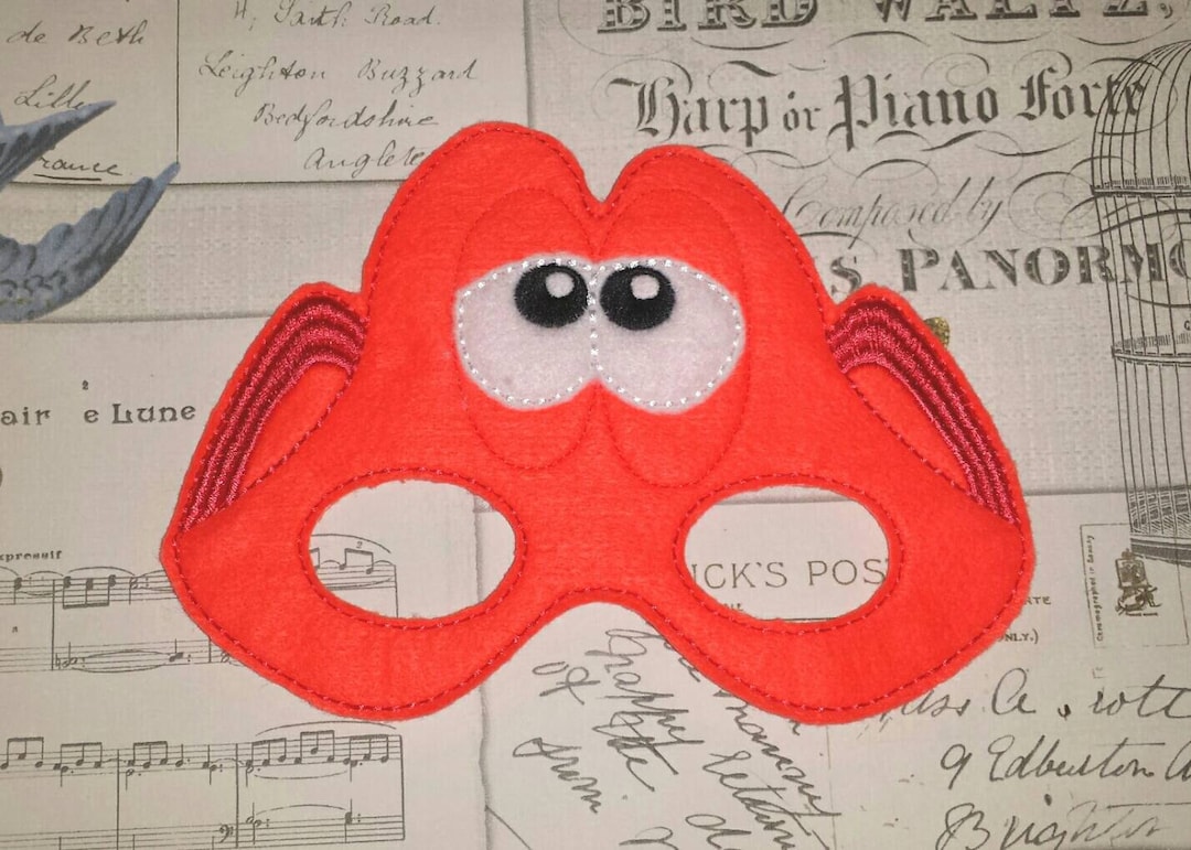 Sebastian Crab Mask Embroidery Design Little Mermaid Inspired ITH ...