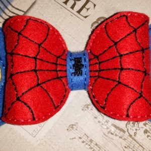 ITH Spiderman Inspired Super Hero Bow Embellishment in the Hoop ...