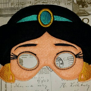 Princess Jasmine Inspired Mask ITH Project in the Hoop | Etsy