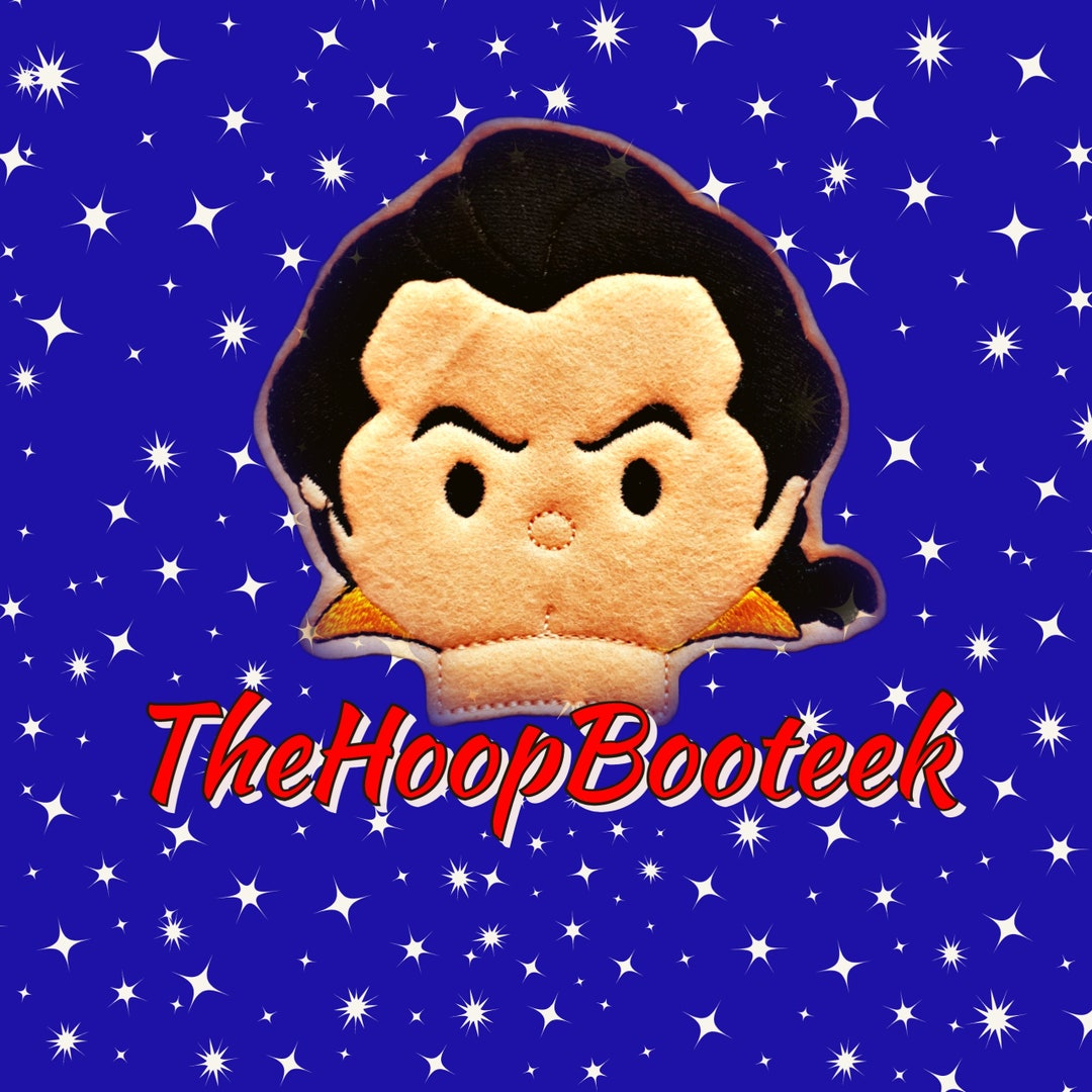 Gaston Beauty Beast Add on Mickey Ears Digital Embroidery Design ...