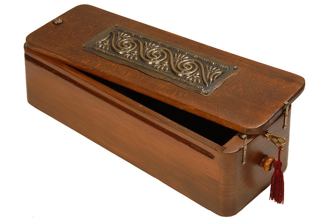 Wooden Drawer Box With Ancient Style Motif - Etsy