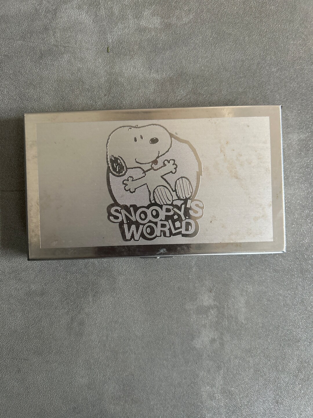 Peanuts - Snoopy Business Card Holder- Snoopy's World 0n Sale - Etsy