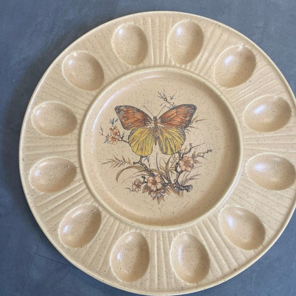 Ceramic Deviled Egg Plate - Etsy