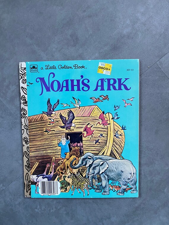 A Little Golden Book Noah's Ark 1969 Vintage Child's - Etsy