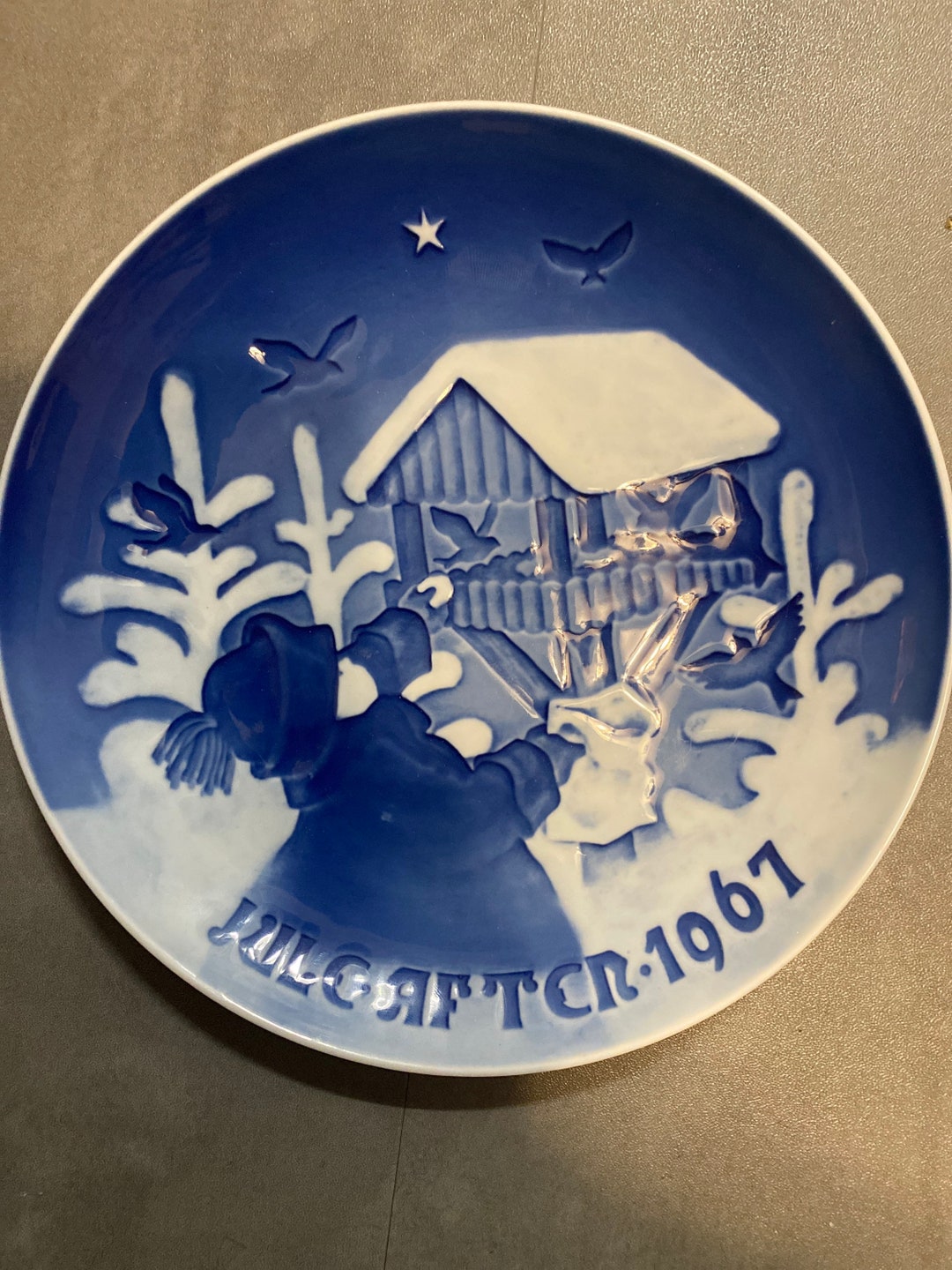 Bing & Grondahl 1967 Annual "jule Aften" (christmas Eve) Porcelain ...