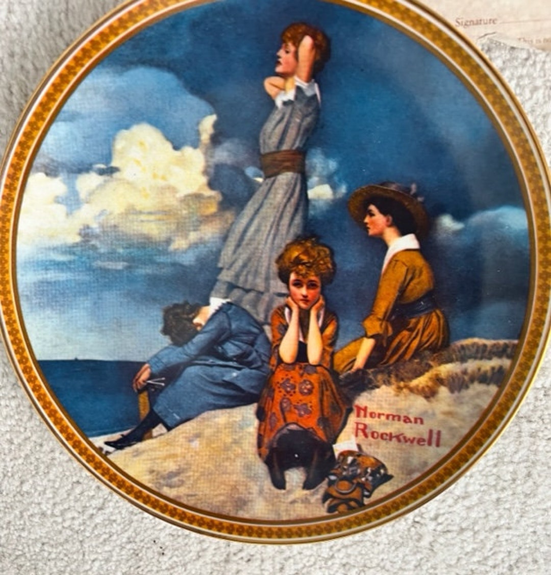 Edwin M Knowles, Norman Rockwell, Rediscovered Women Collection, 1984 ...