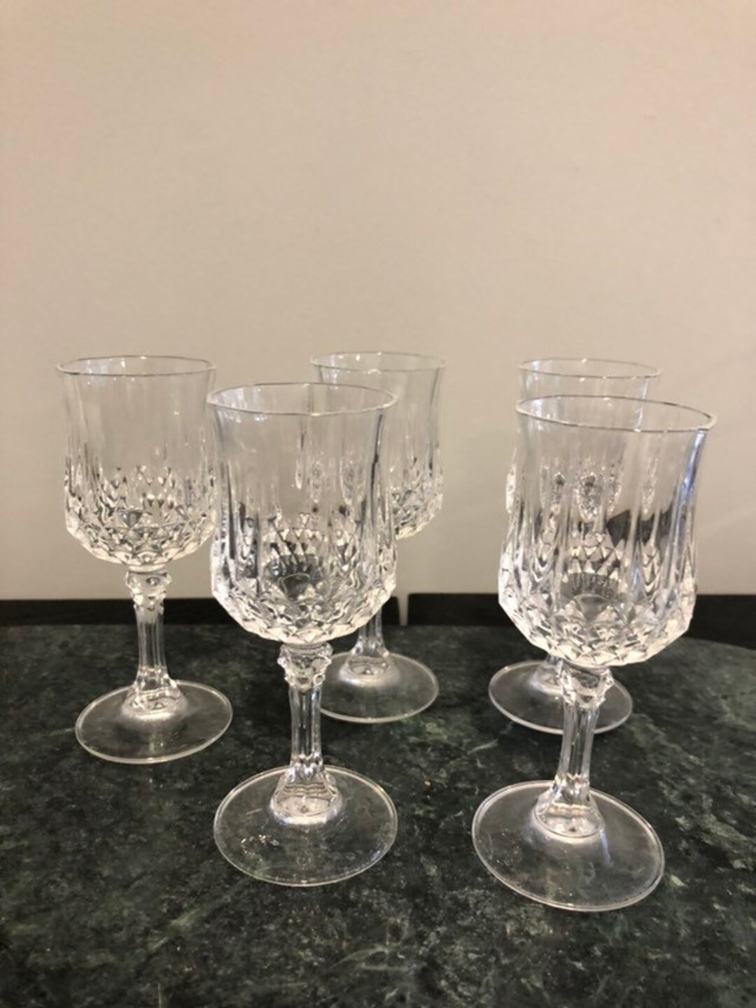 Set of 4 Lead Crystal Cordial Glasses Replacement Stemware - Etsy