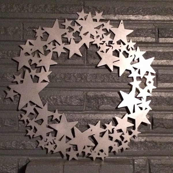 Metal Wire Star Wreath - Etsy
