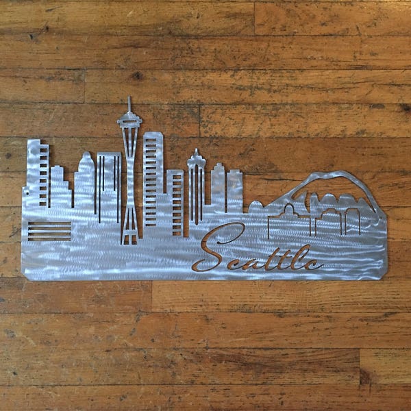 Metal Seattle Skyline - Etsy