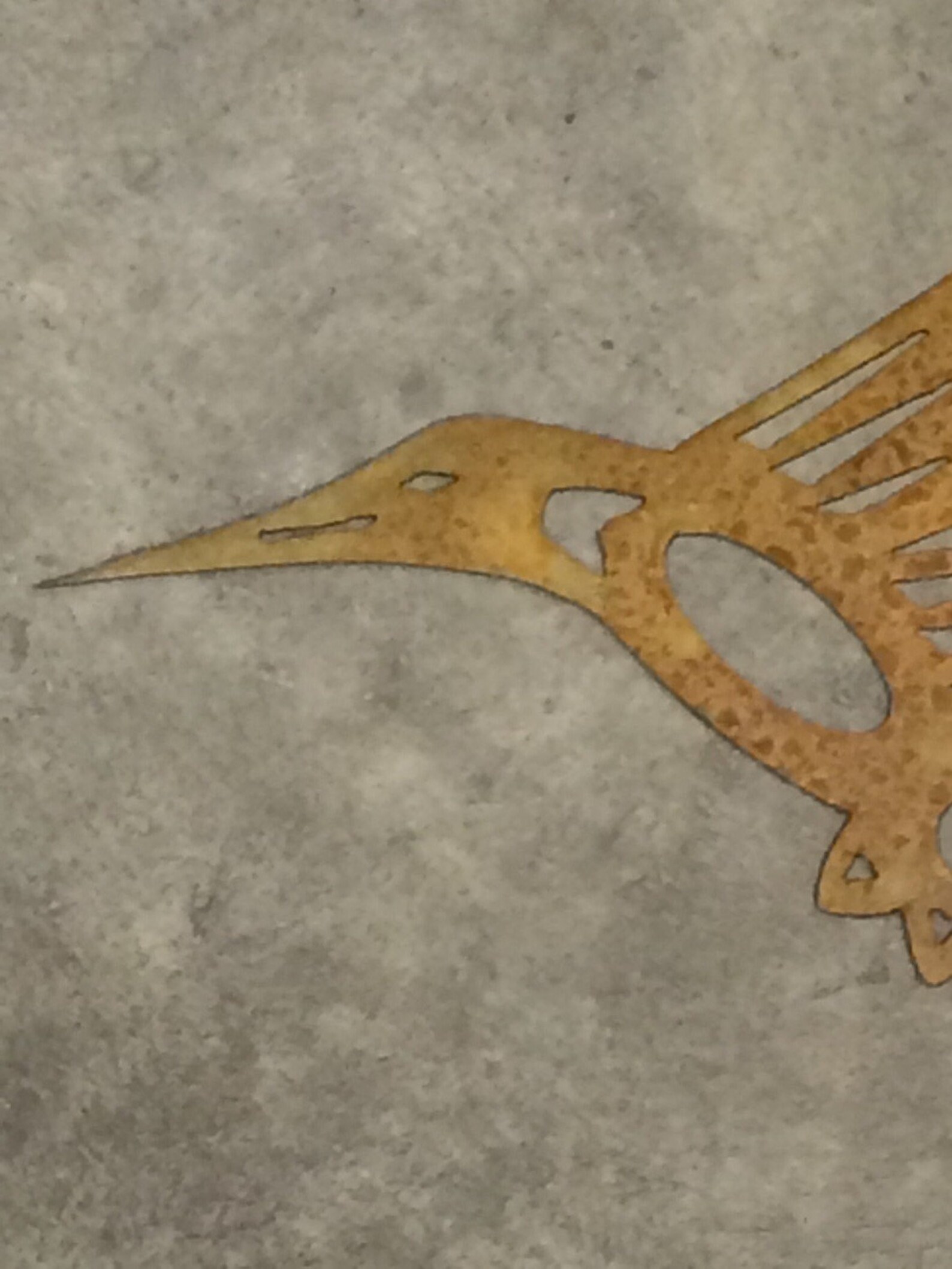 Metal Native Hummingbird 11.5" X 7" - Etsy