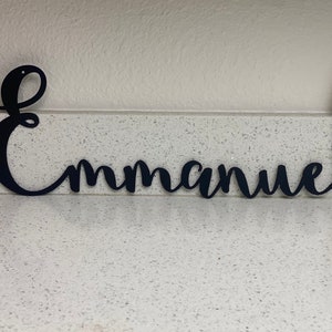 Metal Emmanuel Sign 19" X 6" - Etsy