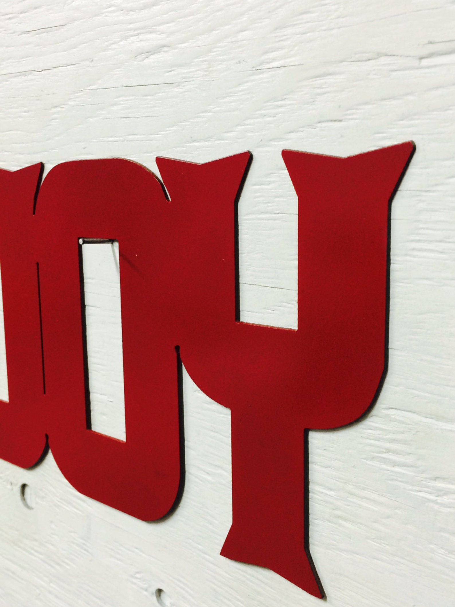 Metal Joy Sign 12 X 6.5 | Etsy