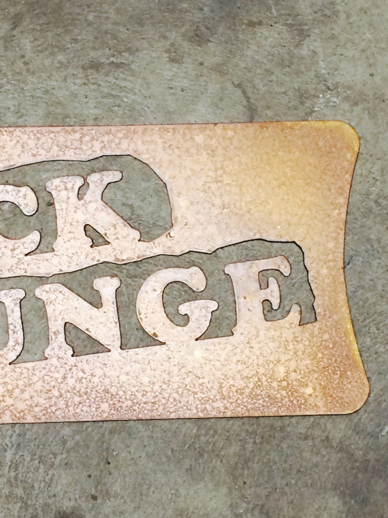 Metal REDNECK LOUNGE Sign 24" X 7" - Etsy