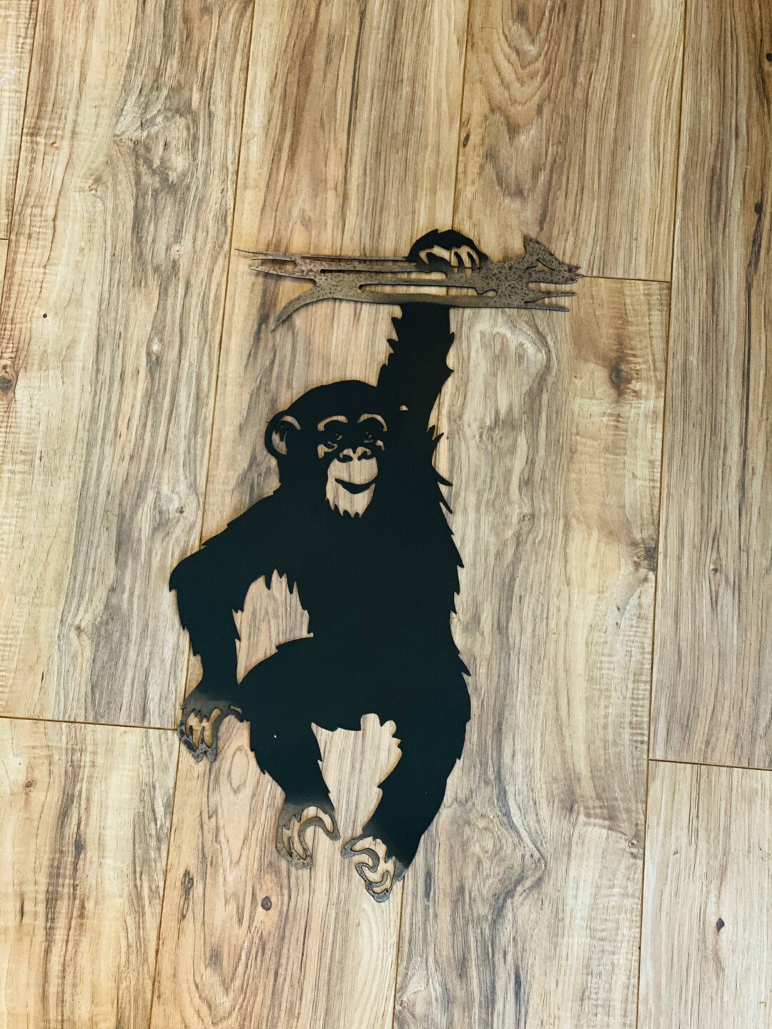 Metal Monkey Silhouette 23" X 12" - Etsy