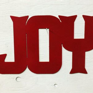 Metal Joy Sign 12" X 6.5" - Etsy