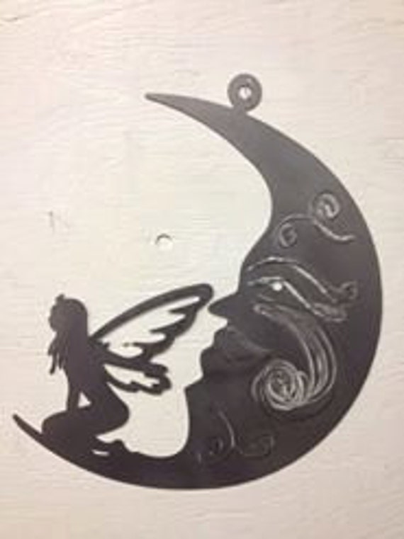 Metal Moon Silhouette Dixie Wood & Metal Sun, Moon, & Stars Metal