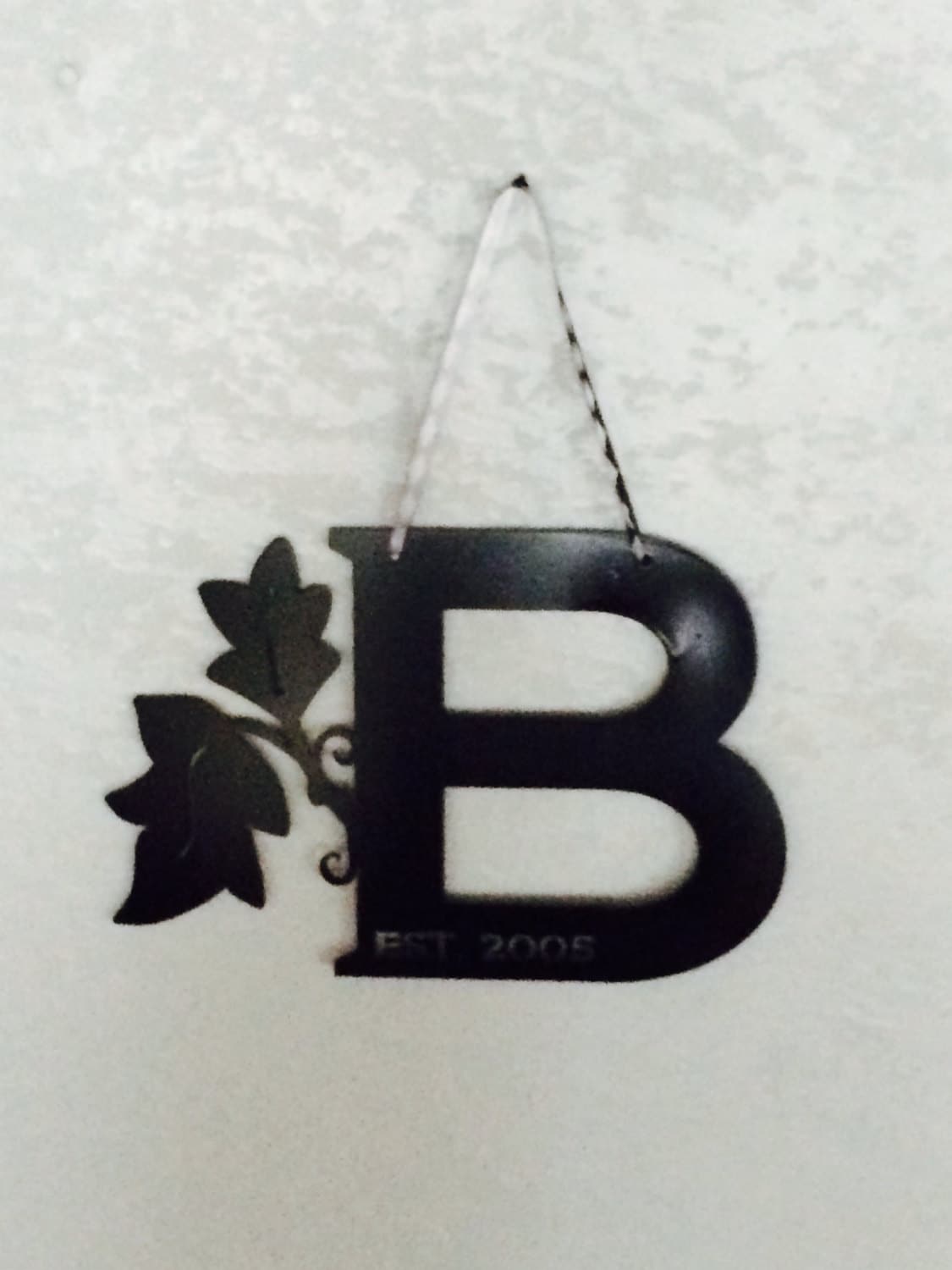 Metal Monogram Family Letter EST. | Etsy