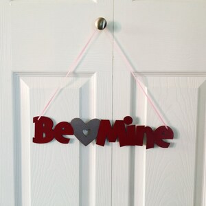Metal "be Mine" Sign 15" X 3" - Etsy